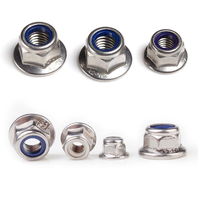 10 x M3 M4 M5 M6 M8 M10 Nylon Insert Lock Nuts (Nyloc) Hex Flange Lock Nut | Shopee Singapore