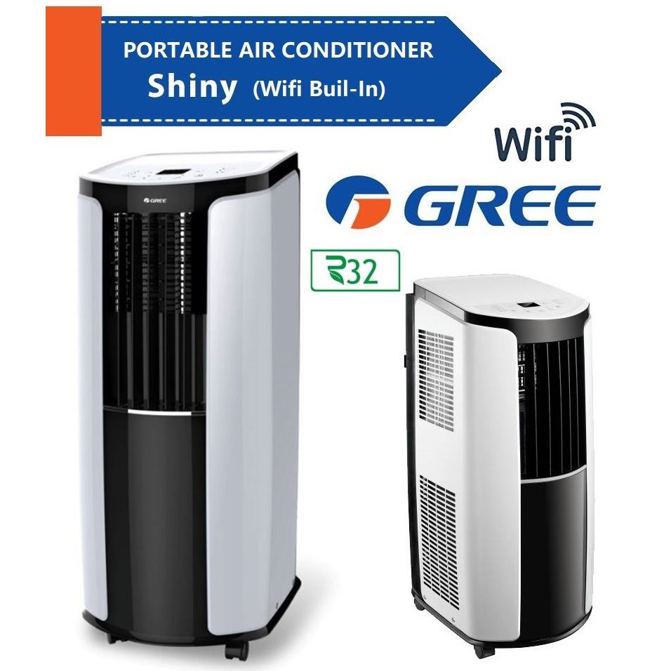 SHINNY WIFI PORTABLE AIR-COND 12K BTU R32 (LOCAL SELLER) READY STOCK ...