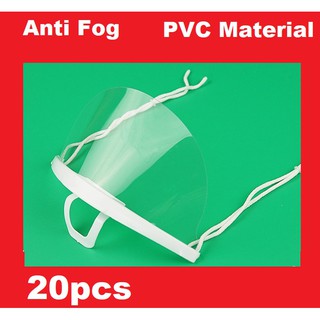 Spit Guard Mask [10pcs |20pcs ] Food Hygiene Mouth Shield Plastic Mask ...