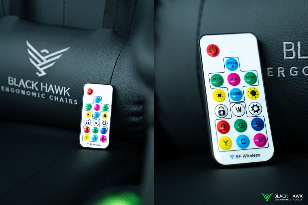 🦅 (𝐒𝐆 𝐒𝐓𝐎𝐂𝐊) Black Hawk RGB Gaming Chair / Gaming Chair / Computer ...