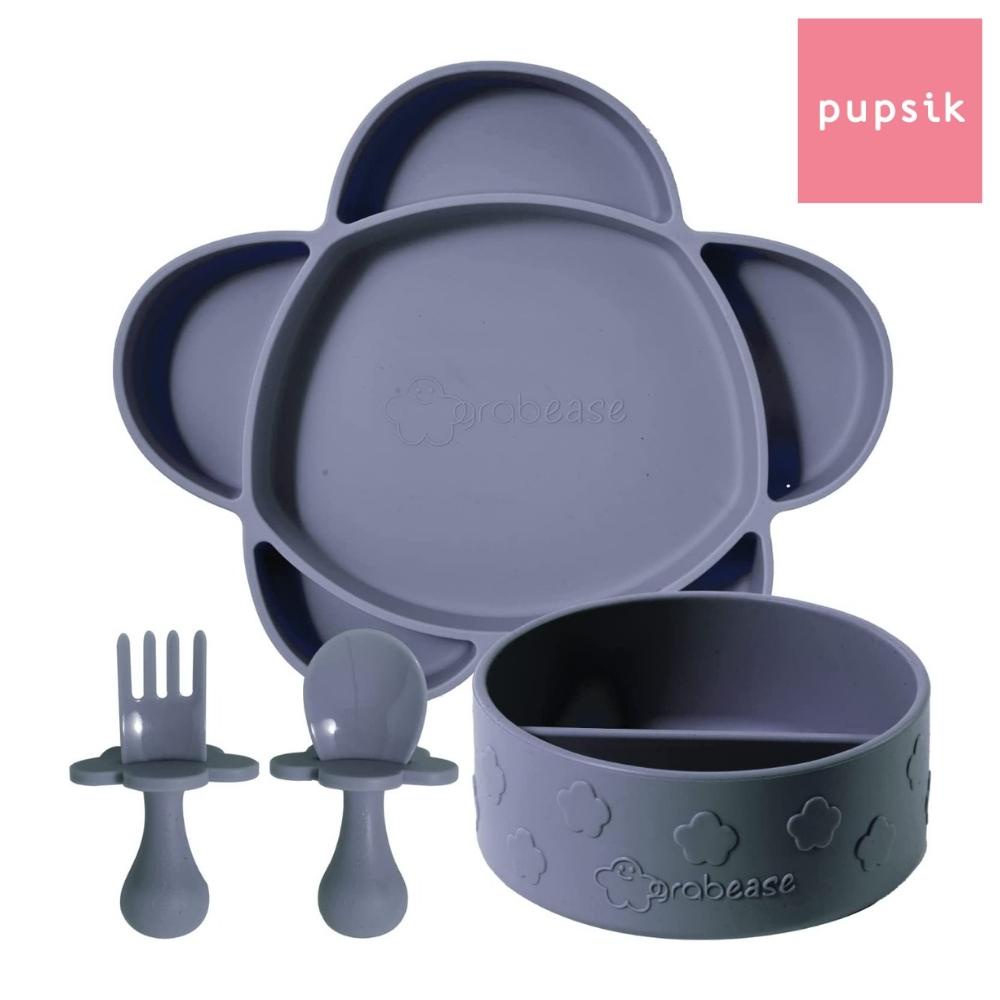 Grabease 4-Piece Self-Feeding Set (5 colors) | Shopee Singapore