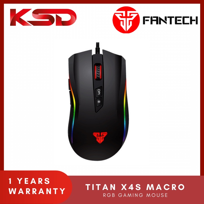 Fantech Titan X4s Macro RGB Gaming Mouse | Shopee Singapore