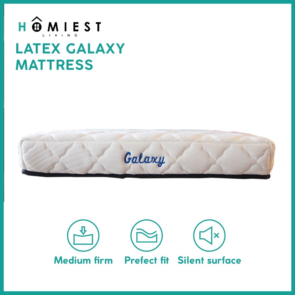 [HOMIEST] GALAXY 6" Single Latex Mattress with Premium Knitted Fabric ...