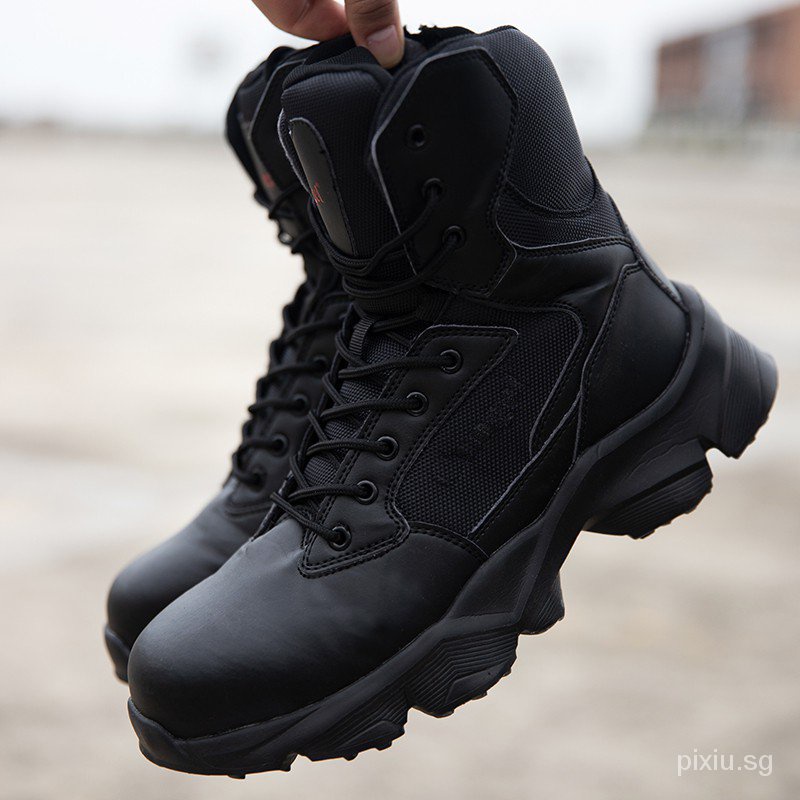 Men Waterproof Army Safety Boots Men'S Tactical Steel Toe Boots Outdoor ...