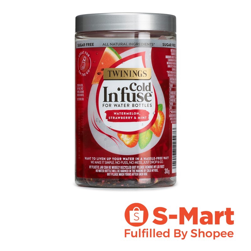 Twining Watermelon, Strawberry & Mint Cold Infuse Jar (12's) | Shopee ...