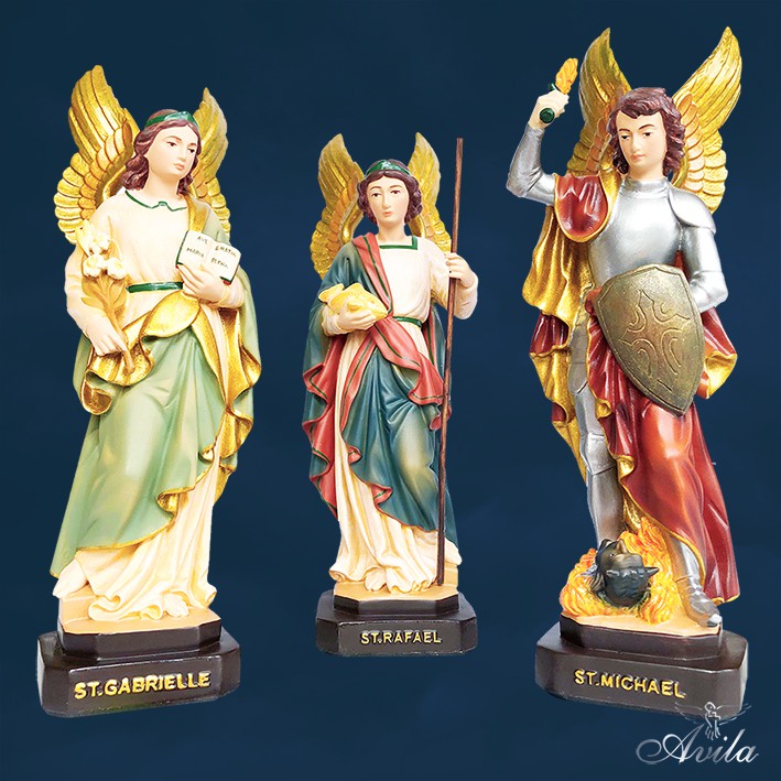 Archangel Statue St Michael St Raphael St Gabriel Catholic Devotion ...