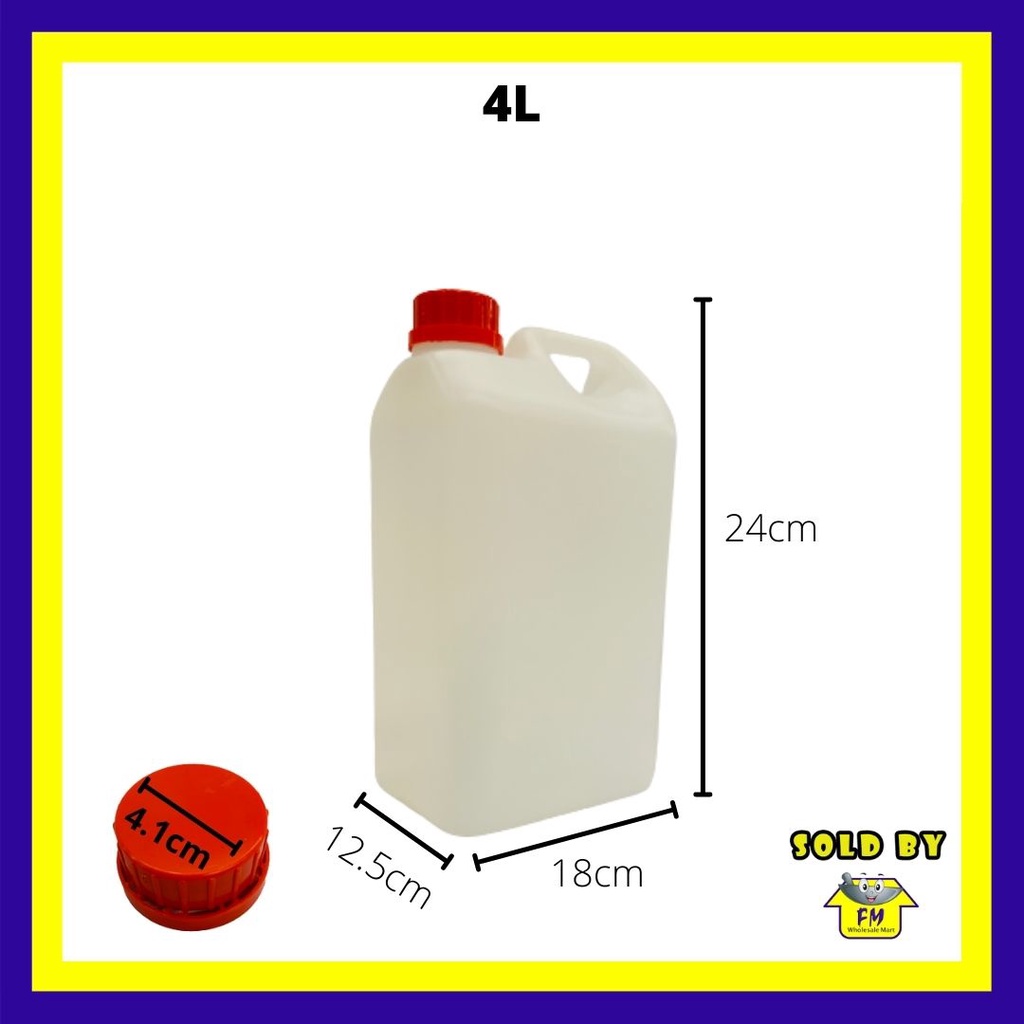 1/2/3/4/5L HDPE Water Container Jerry Can / Bekas Air / Bekas Minyak ...