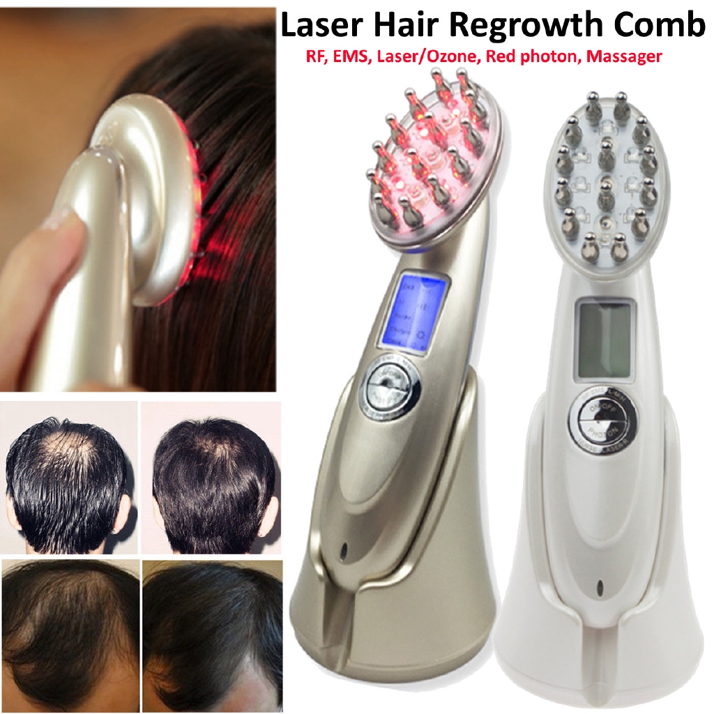 3W EMS Microcurrent Photon Light RF Hair Loss Renewable Therapy ...