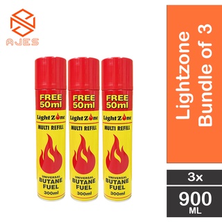 🔥Local Seller🔥 Light Zone Universal Butane Fuel Gas Refill 300ml ...