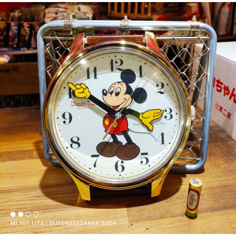Showa 61 Years Made In Japan micky Mickey Giant Watch Clock Function ...