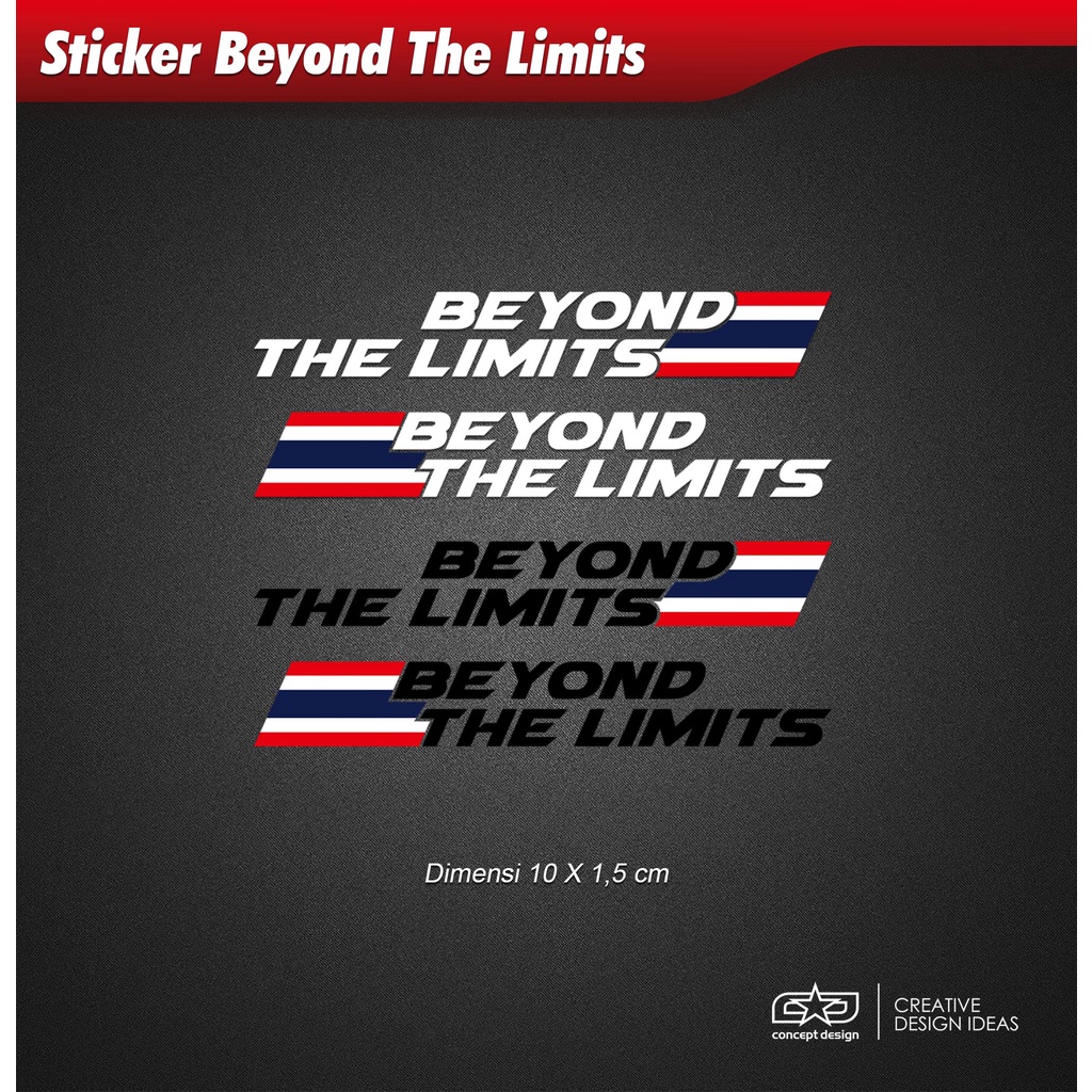 Beyond The Limits Sticker | Shopee Singapore