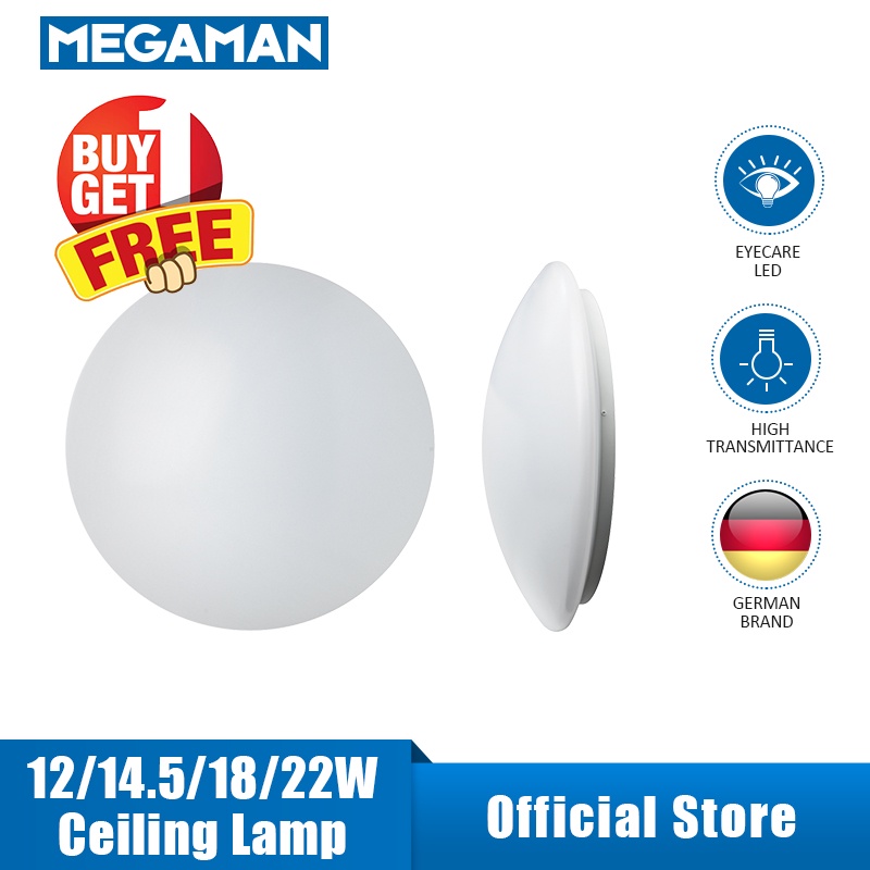 Megaman LED Ceiling Lamp RENZO 12W 14.5W 18W 3000K 4000K Ideal For ...