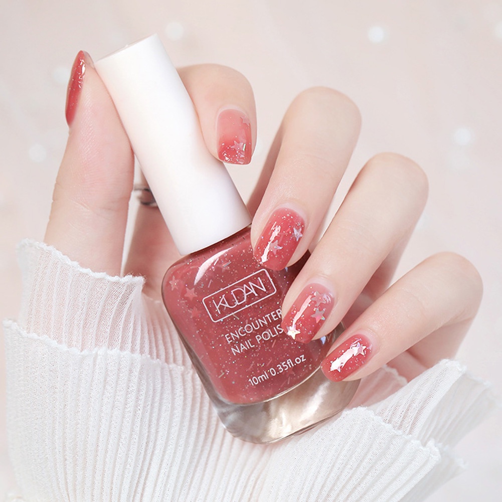 Kudan Water-based Nail Polish No-bake Long-lasting Quick Dry Tearable ...
