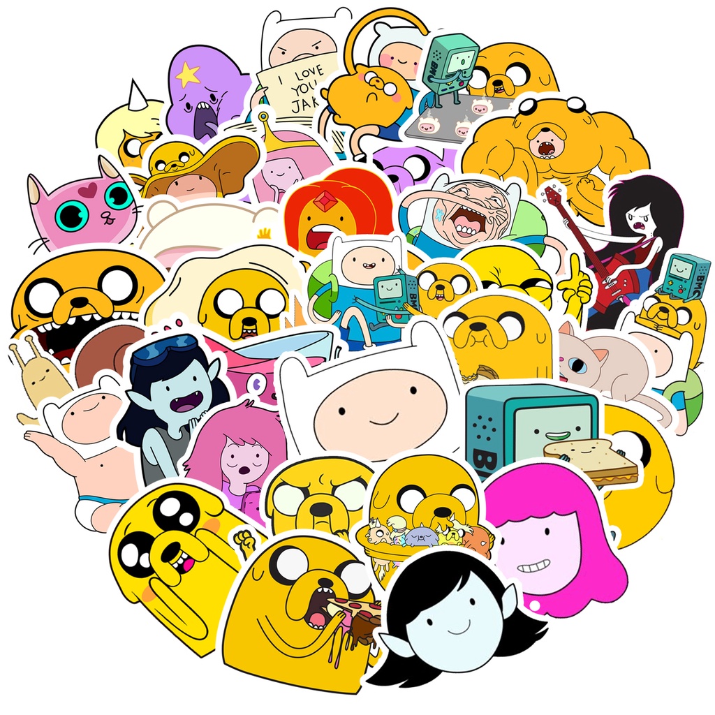 Adventure Time Cartoon Sticker Pack (35pcs) | Shopee Singapore