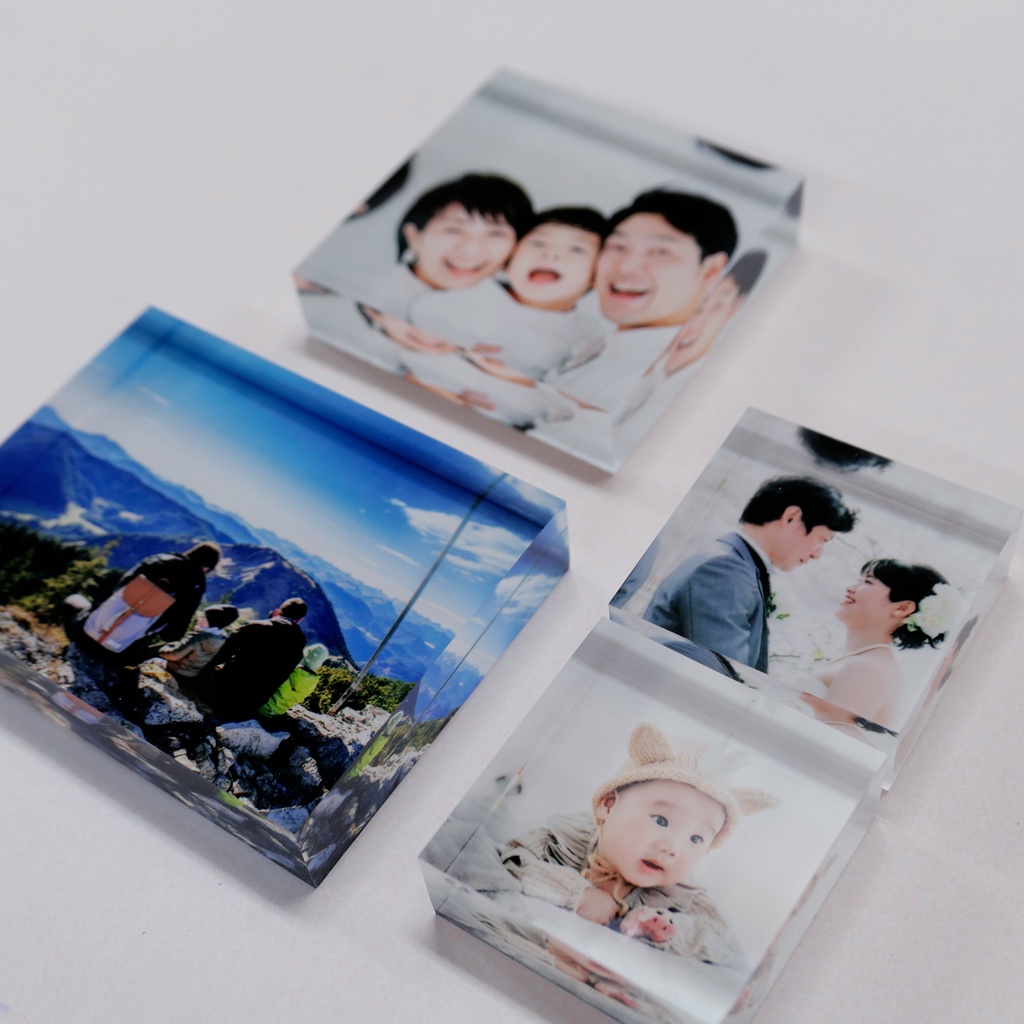 Personalized Photo Acrylic Flat Block photo frame | Shopee Singapore