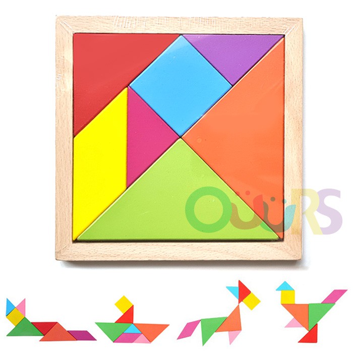 Wooden Tangram Puzzle l Creative Wooden Puzzle l Creative Tangram ...