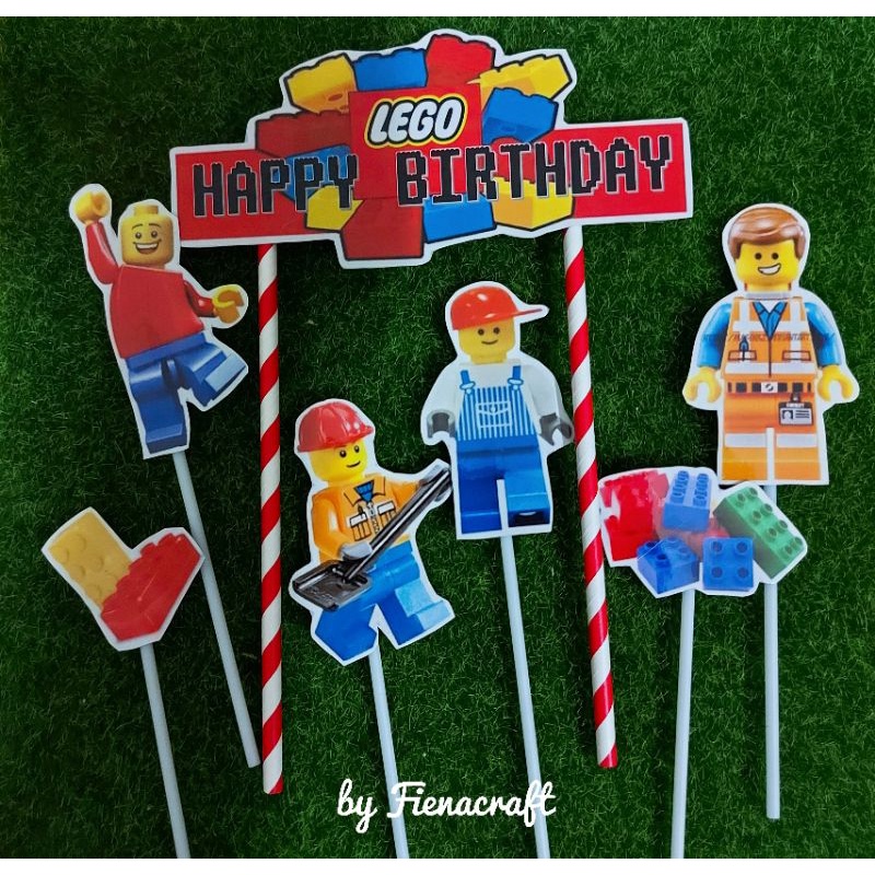 LEGO topper cake simple | Shopee Singapore