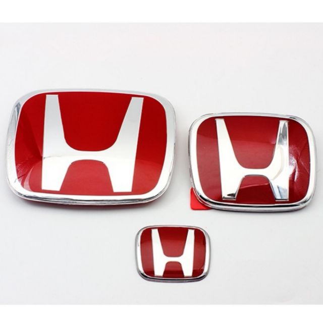 Honda Car Red Colour Logo Emblem/ Honda Type-R | Shopee Singapore