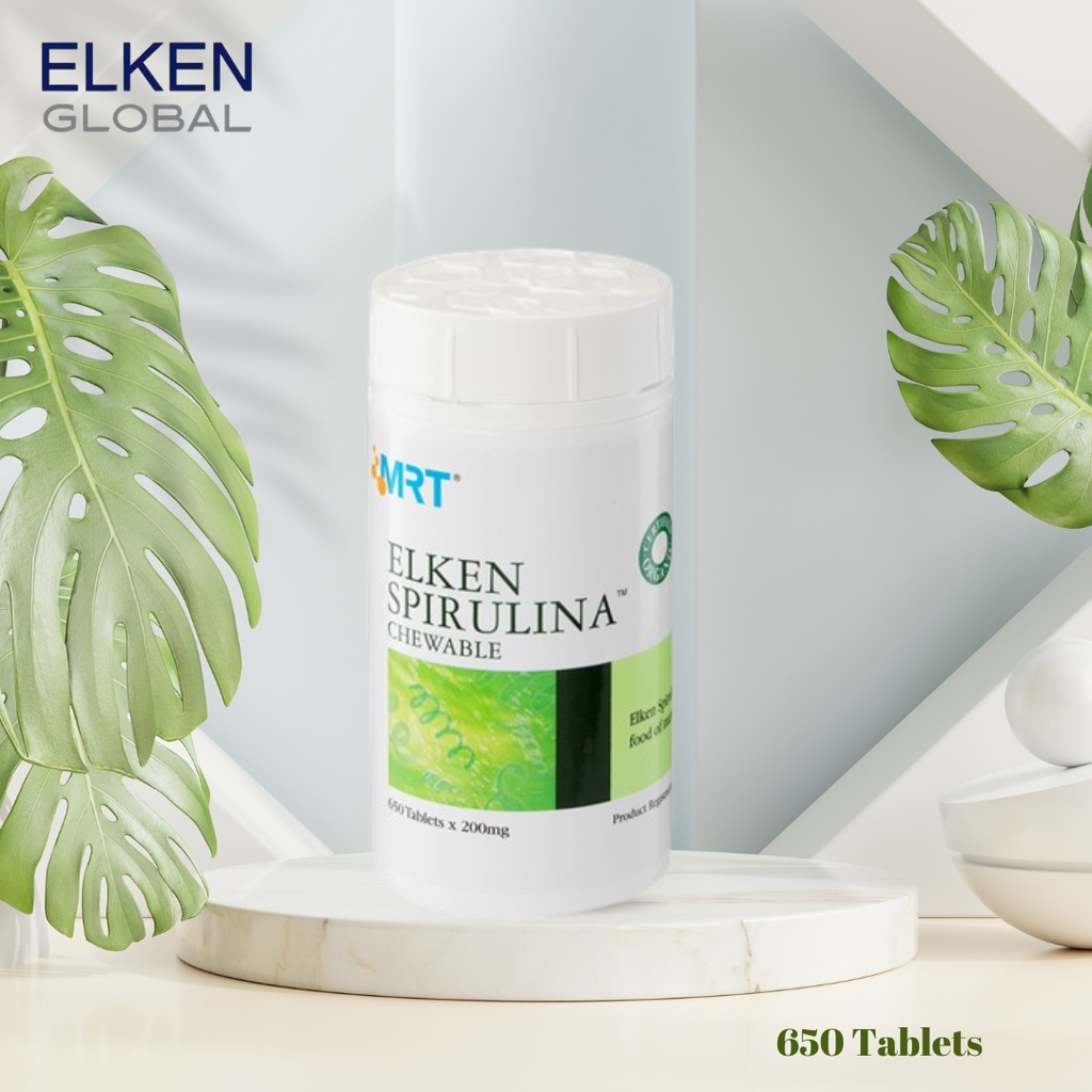 Elken Spirulina (650 Tablets) - Enhances Your Body Resistance Against Viral Infection! | Shopee ...
