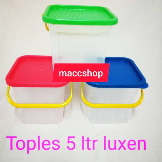 Luxen 5 Liter Square Snack Jar - Food Box for Eid cakes | Shopee Singapore