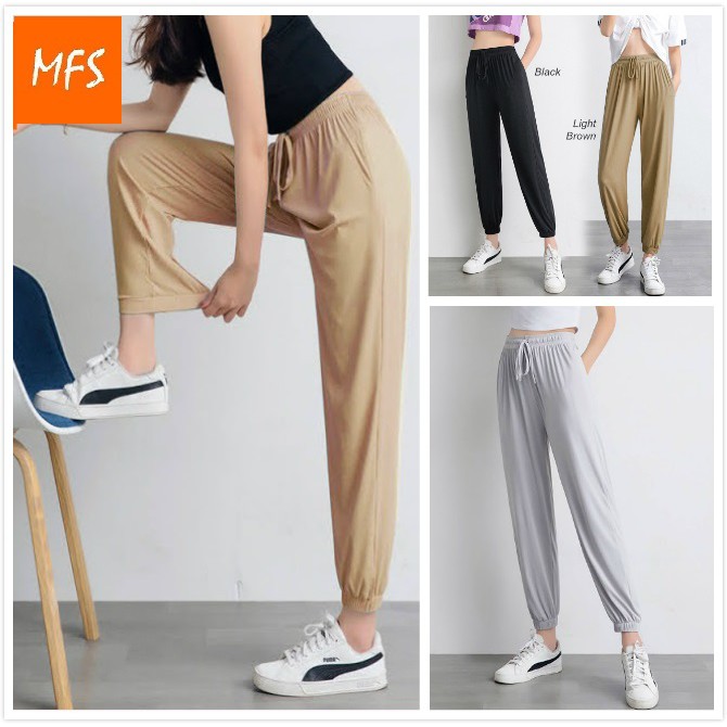 Mfs Women's Casual Pants / Muslimah Ice Silk Cooling Jogger Pants ...
