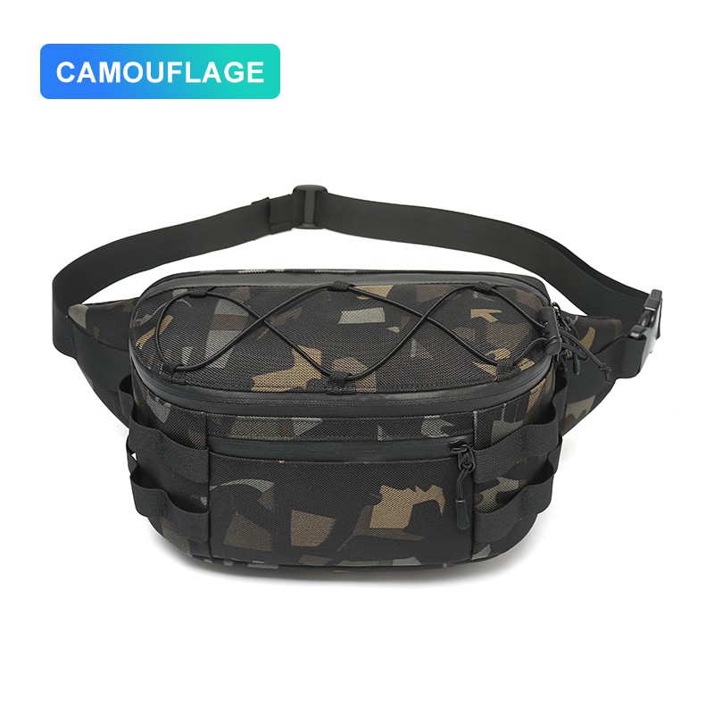 OZUKO Men Waist Bag Tactical Waterproof Chest Pack Outdoor Sports Belt ...