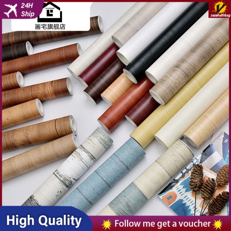 Self-Adhesive Wood Grain Sticker Cabinet Table Furniture Renovation ...