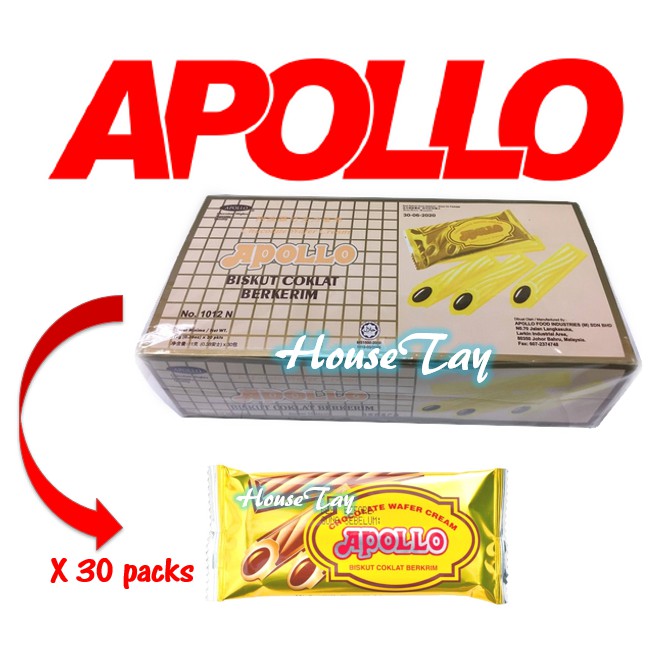 Apollo Wafer Stick Chocolate 1012 (30pcs x 11g) | Shopee Singapore
