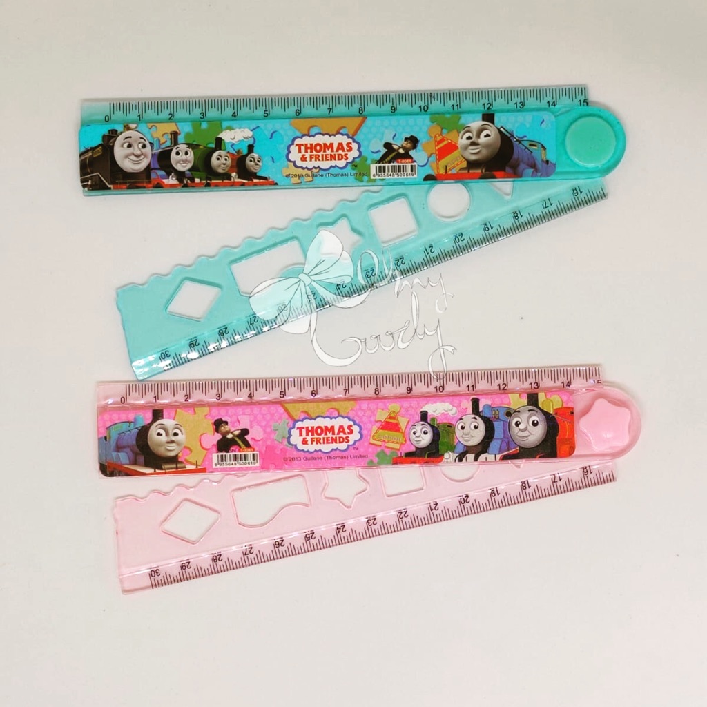 (2 For $5.00) Thomas Train Foldable Ruler | Shopee Singapore