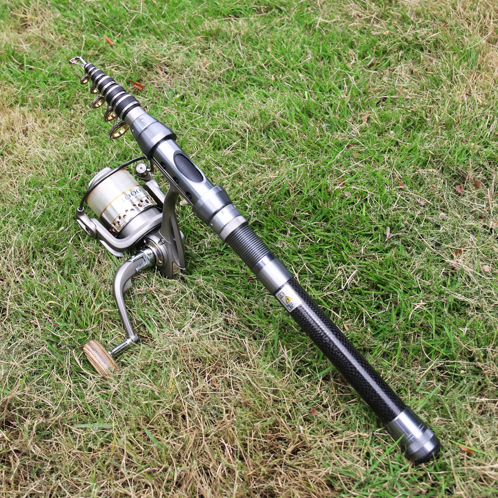 All-carbon short fishing rod big fishing throwing rod with strong power ...