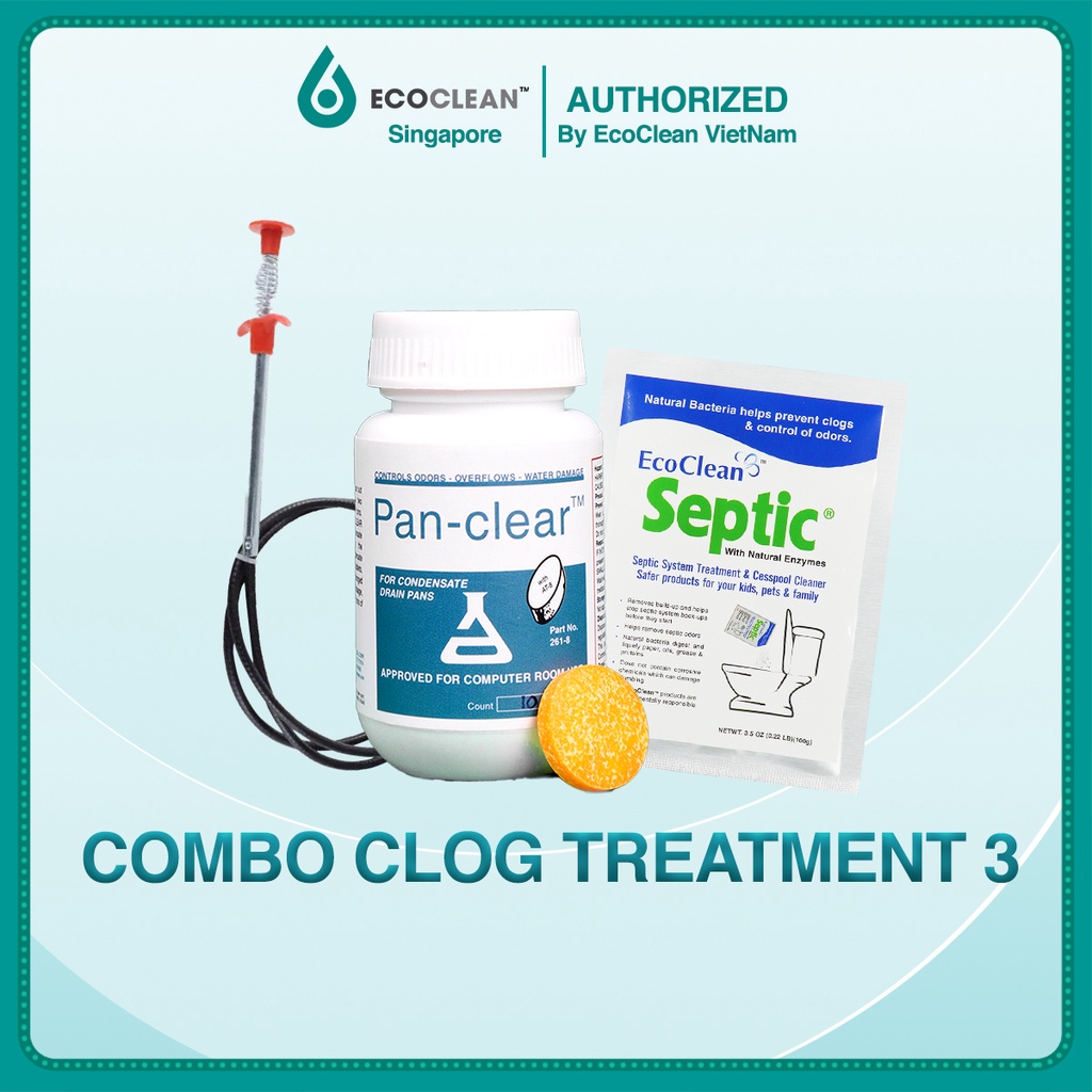 [COMBO] Remove Waste in AC Pan clear 10 Tabs/box + 1 pack Septic 100g ...