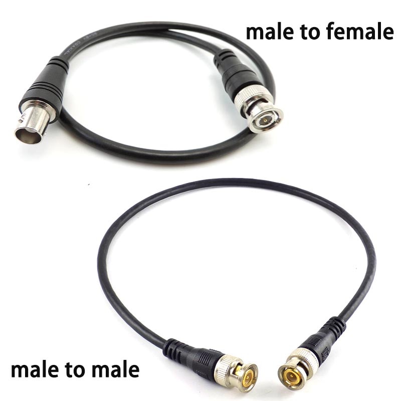 BNC Male Female Video Connector Extension Adapter Wire Cable Plug For CCTV TV Security Coaxial ...