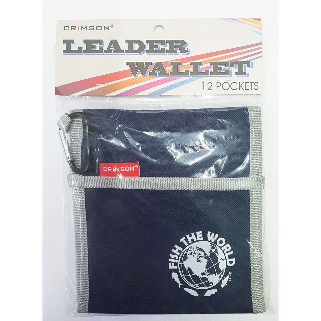 CRIMSON FISHING LEADER WALLET 12X POCKETS, FOR RIGS AND TERMINALS ...