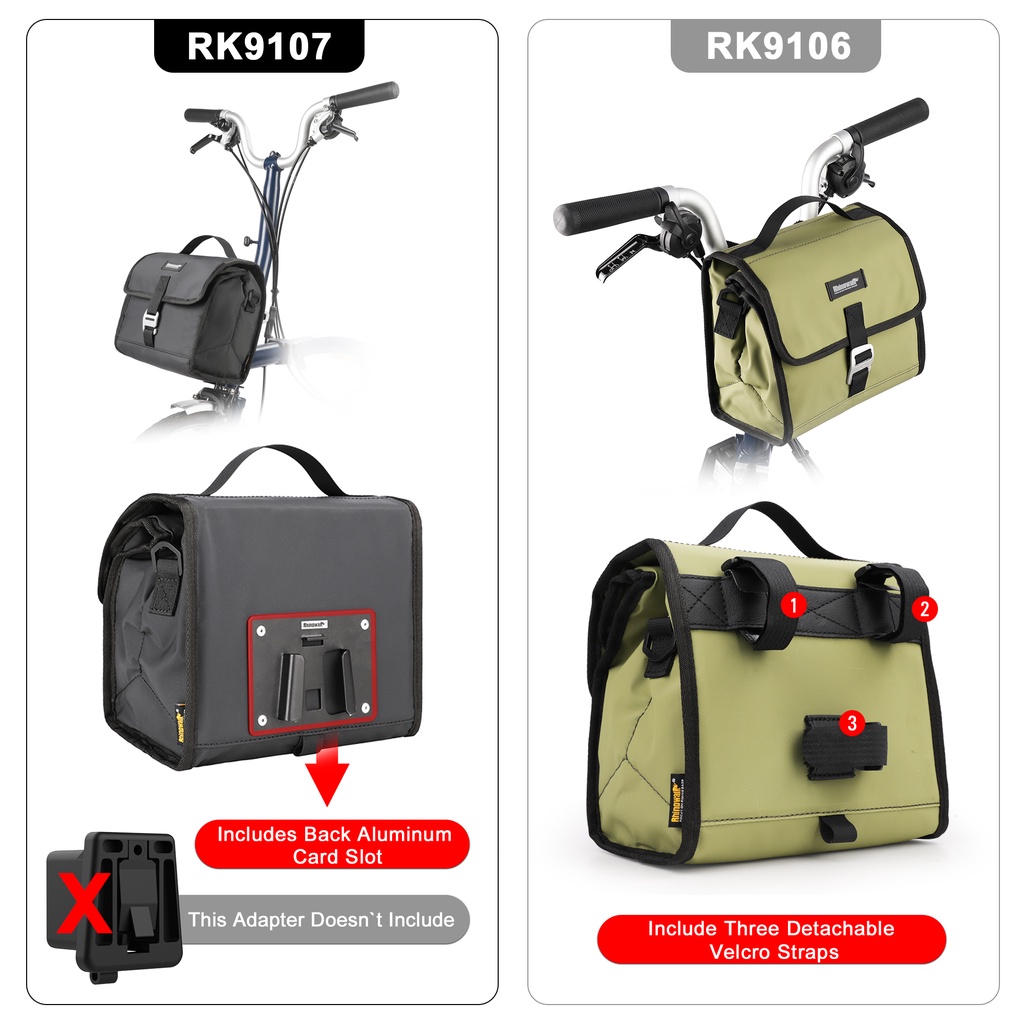 Rhinowalk Folding bike front block Bag for Brompton bike waterproof ...