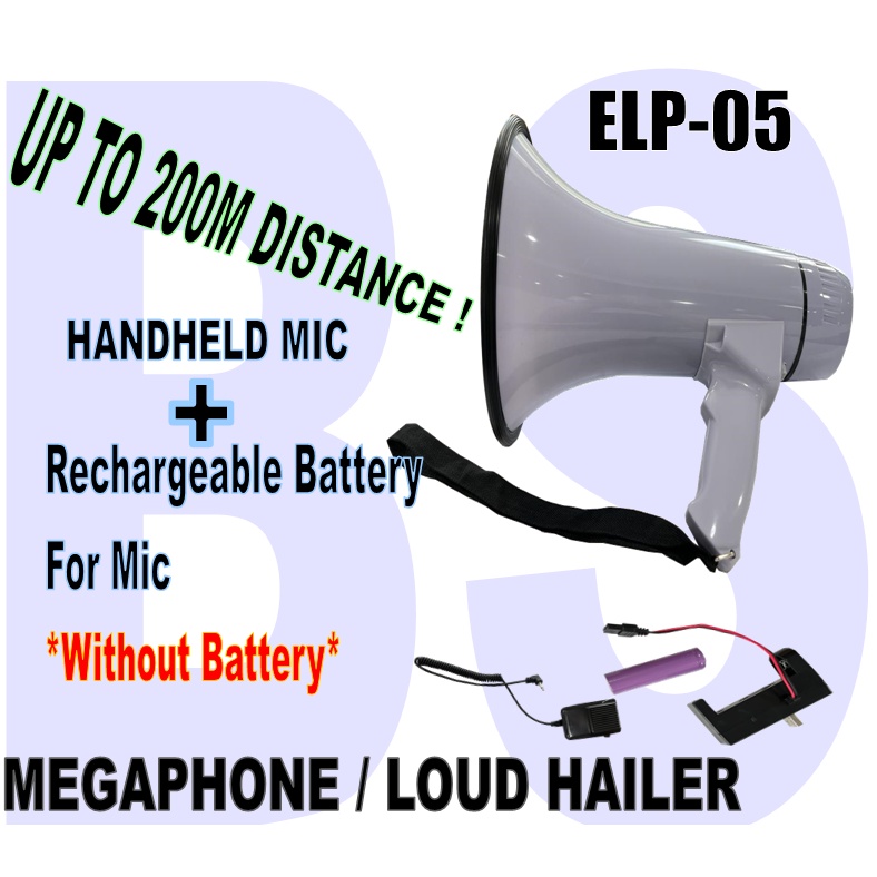 Megaphone 30W Loud Hailer with Recording, Playback function & Music ...