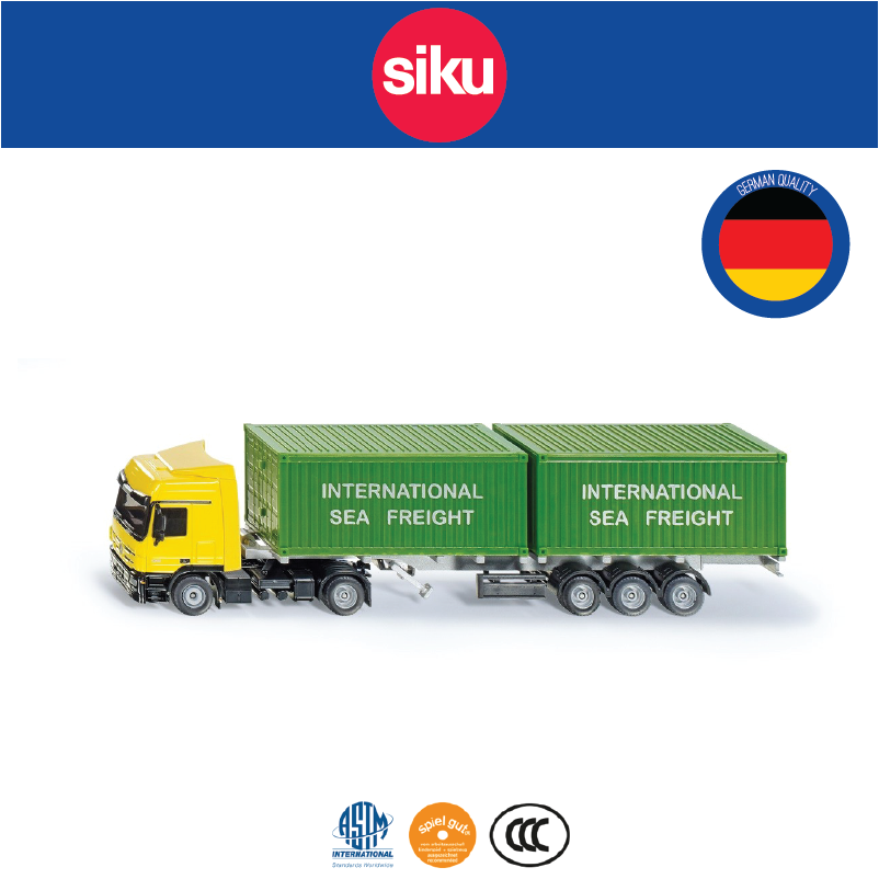 Siku S3921 Truck with container Die Cast Vehicle for Kids age 3+ Scale ...