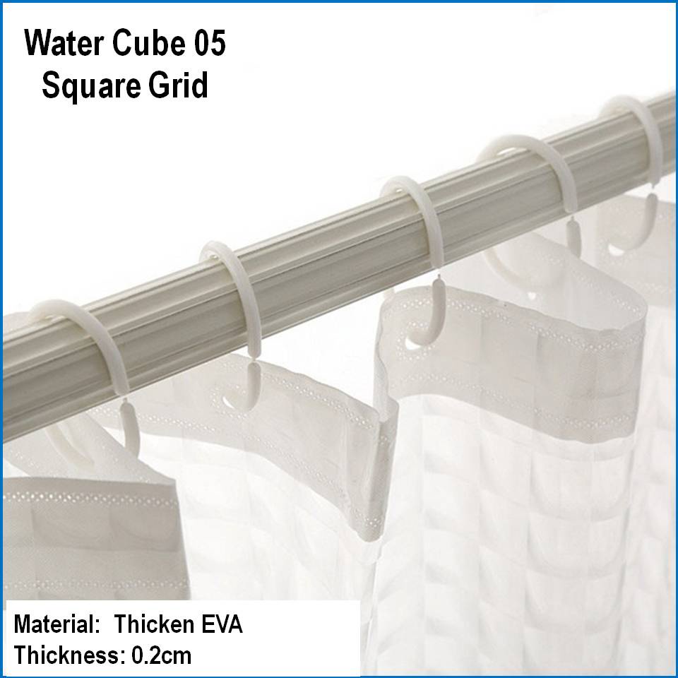 180X200cm Shower Curtain Bathroom Curtain* Thicken EVA PEVA waterproof ...