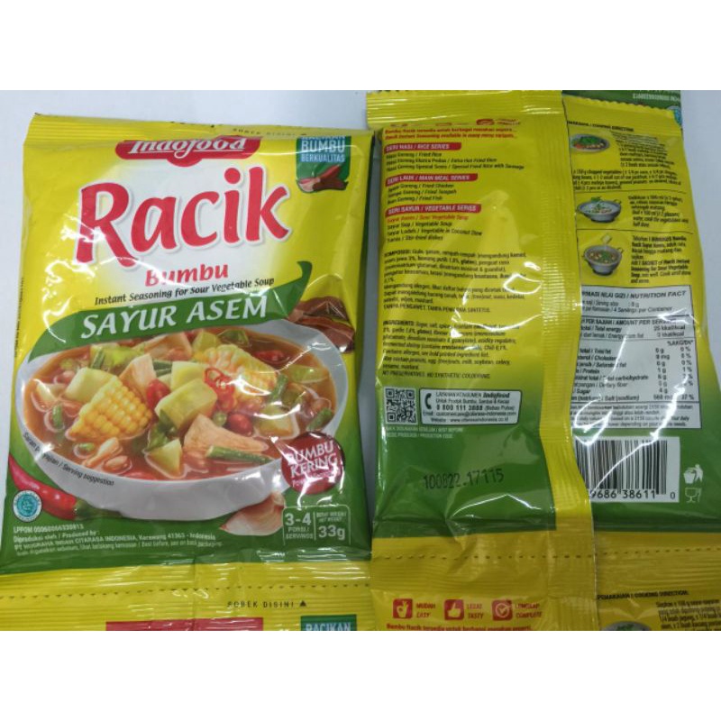 Indofood tamarind vegetable Racik seasoning | Per Sachet | Shopee Singapore