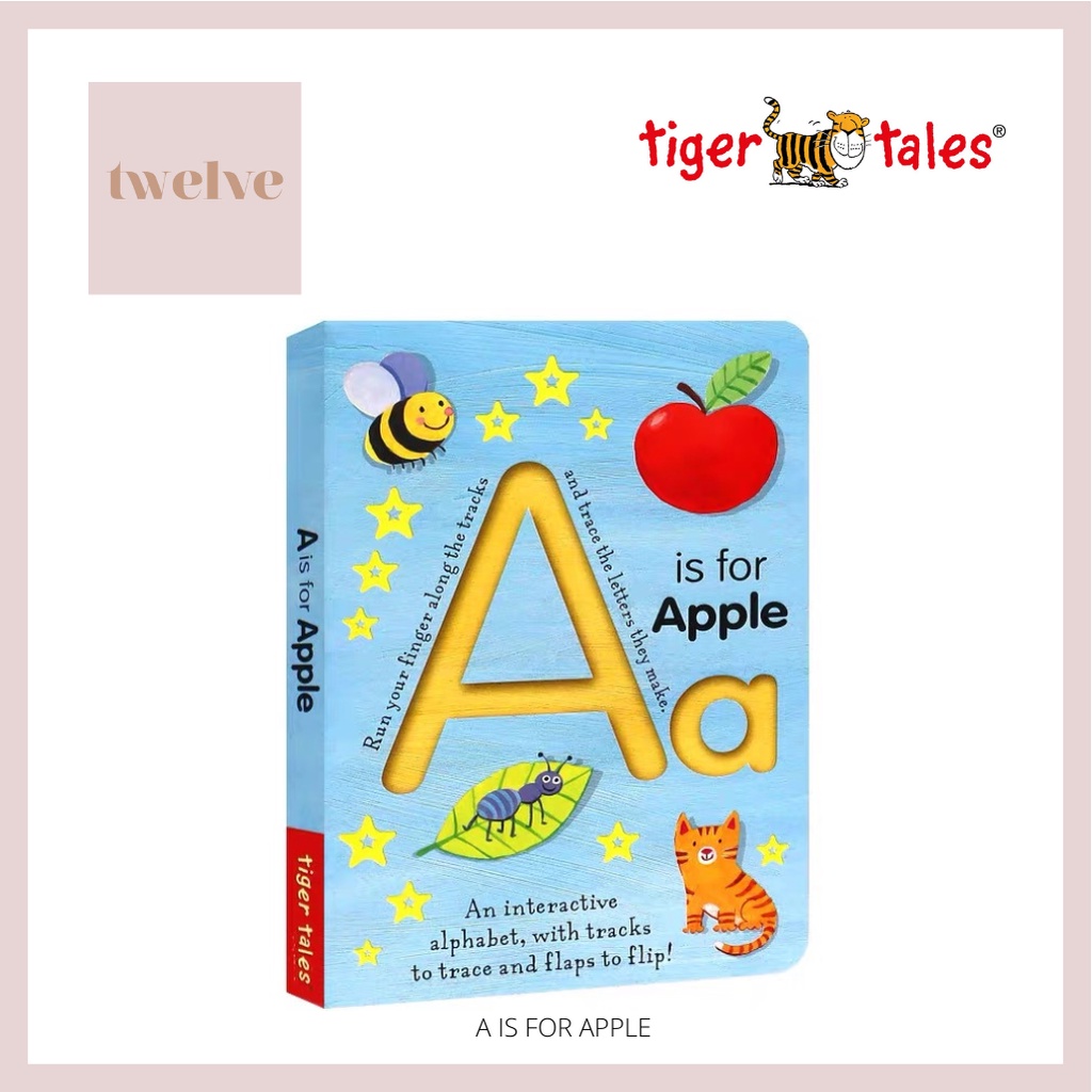 A Is For Apple l Trace-and-Flip Fun l Board Book by Tiger Tales ...