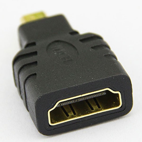 Micro HDMI (Type D) Male to HDMI (Type A) Female Adapter Connector V1.4 ...