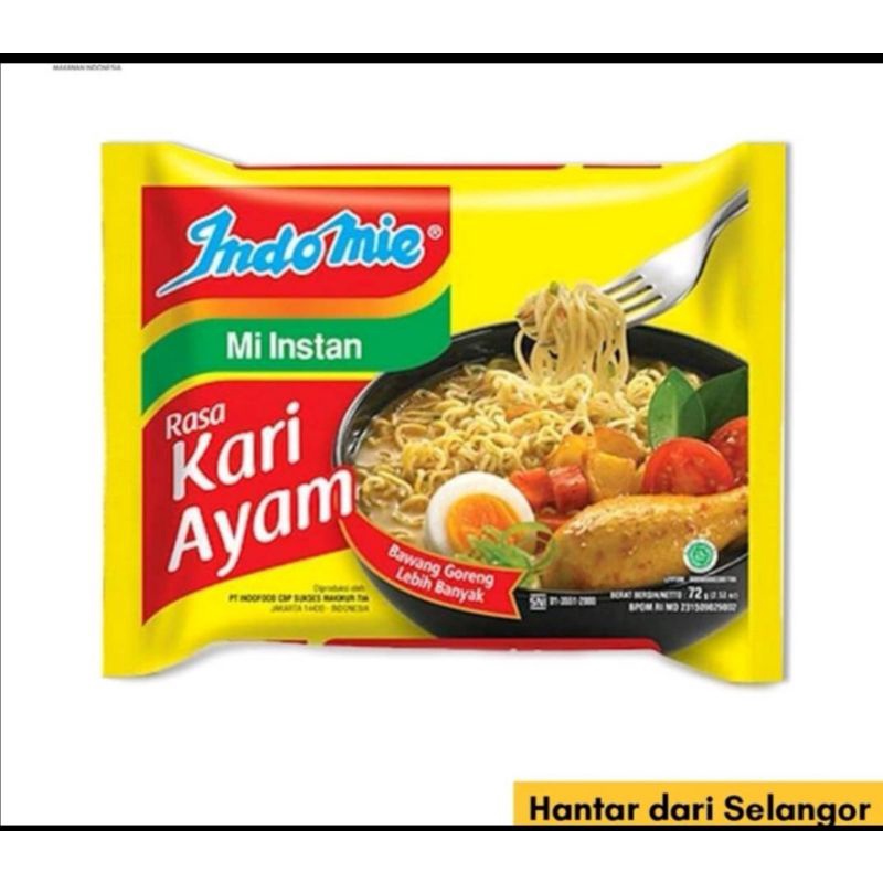 Indomie Instant Noodles Imported Chicken Curry from Maggi Mee Curry ...
