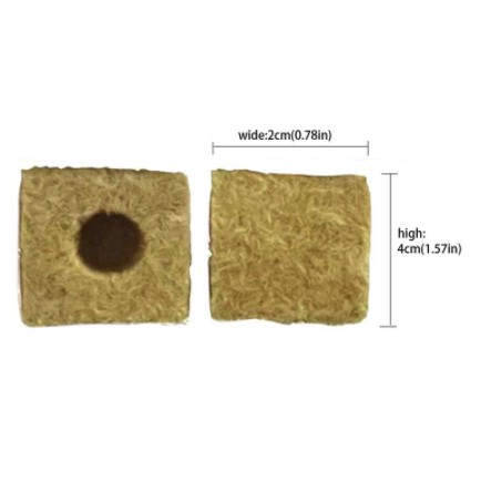 IndoorGarden - Hydroponic Aquaponics Rockwool Starter Plugs W3.6cm x D3 ...