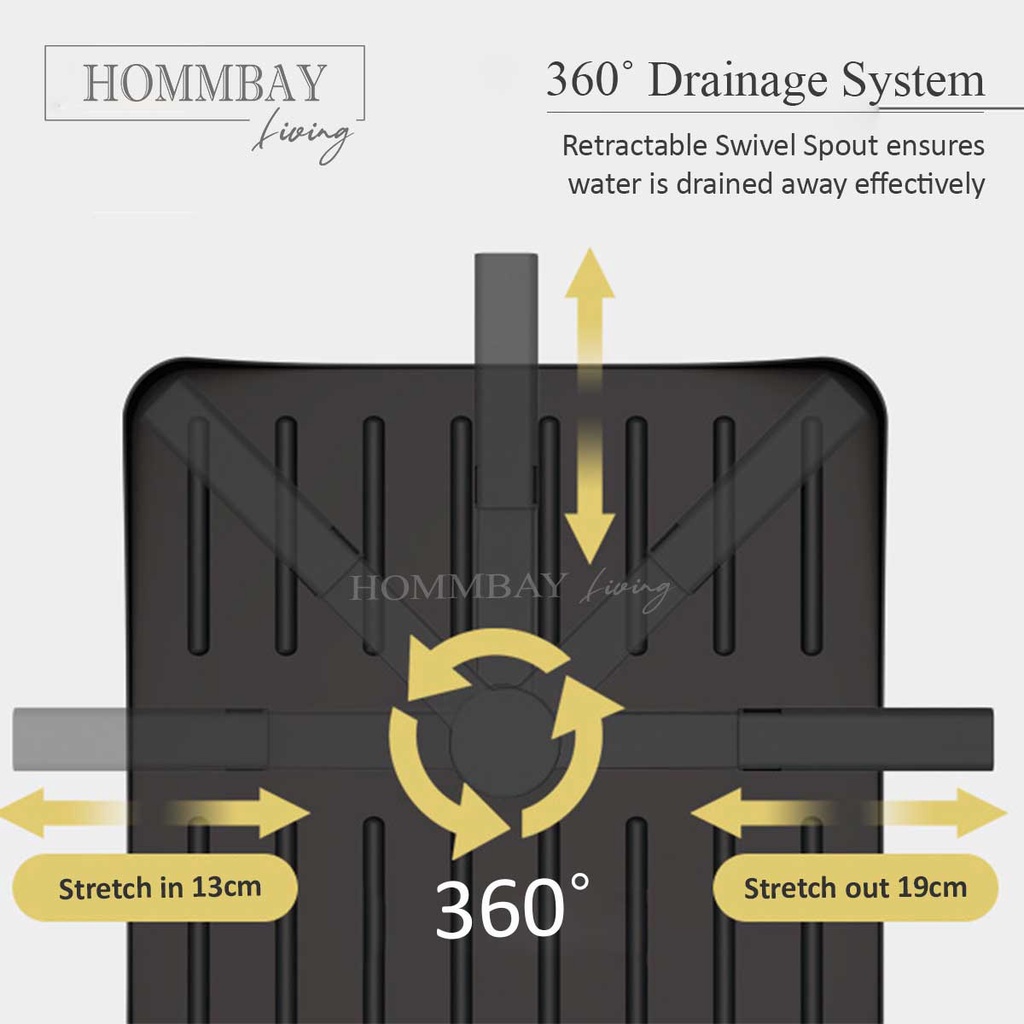 HOMMBAY Kitchen Japanese Style Minimalist Design Dish Rack with Water ...