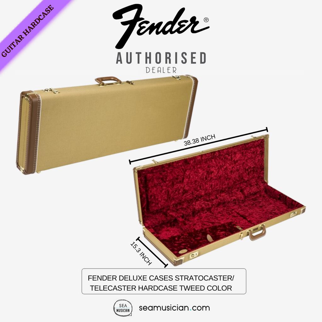 FENDER DELUXE CASES STRATOCASTER/TELECASTER HARDCASE TWEED COLOR ...