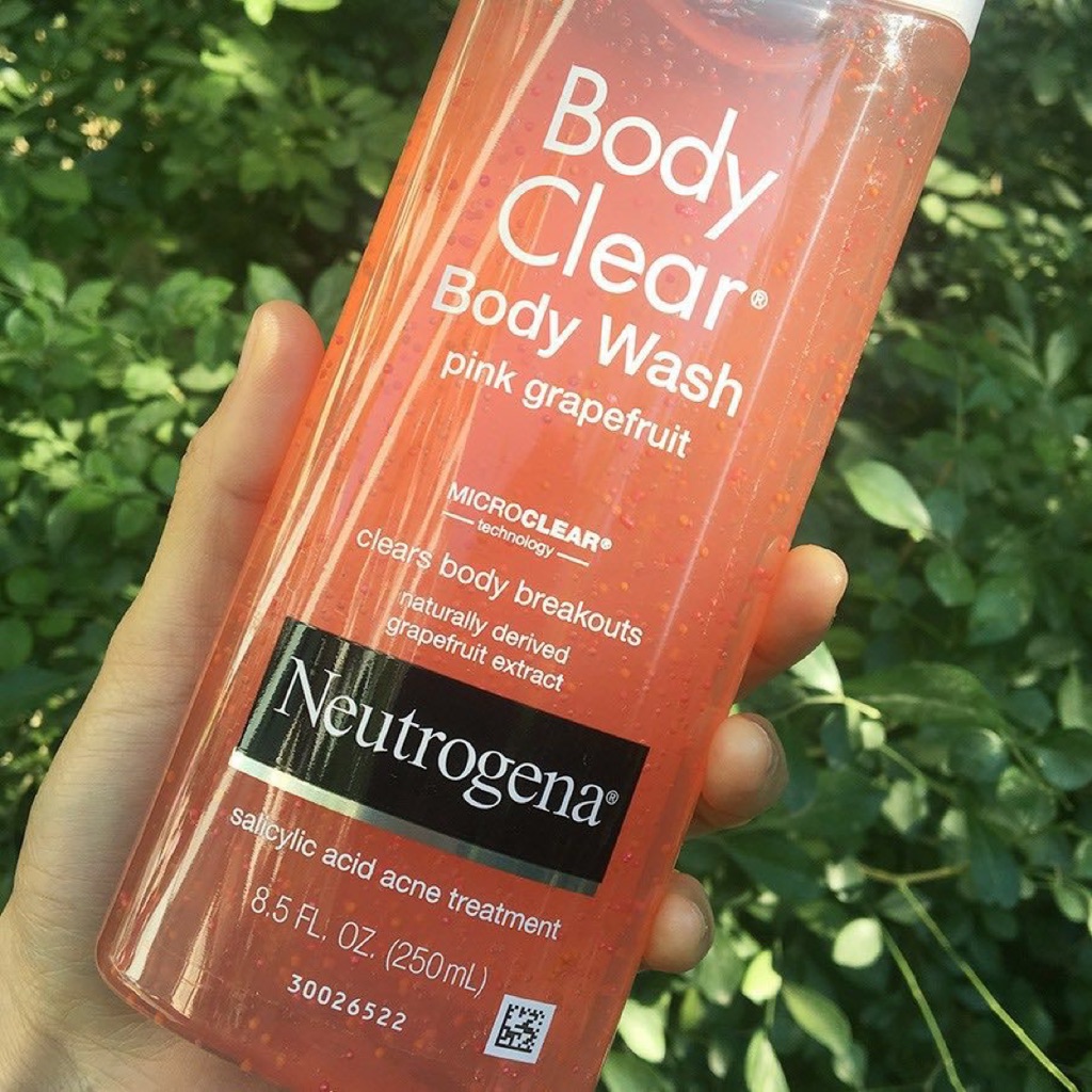 Neutrogena Clear Salicylic Acne Treatment Body Wash / Scrub Pink ...