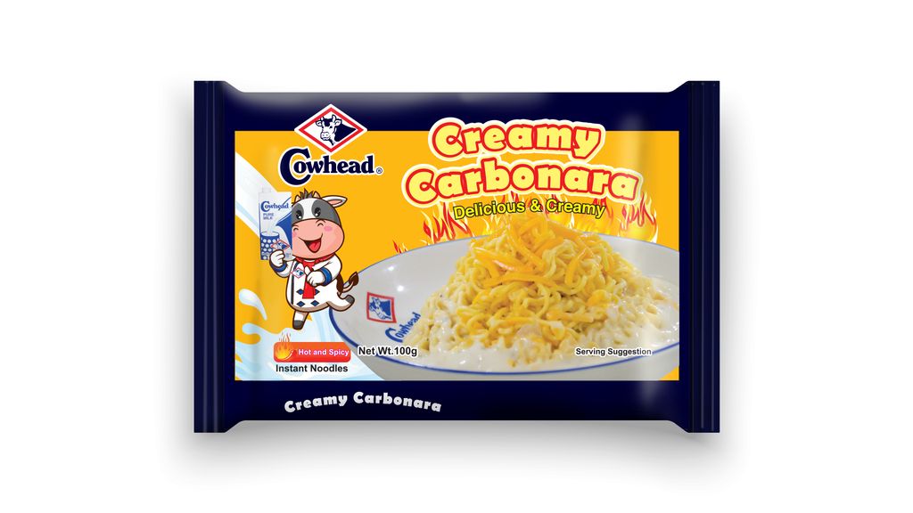 [Sample] Cowhead Creamy Carbonara Instant Noodles 1s, 100g | Shopee ...