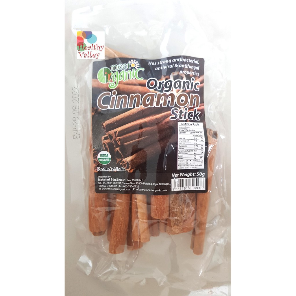 Meet Organic Organic Cinnamon Stick (有机肉桂棒) 50g | Shopee Singapore