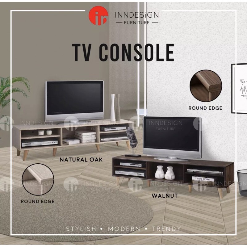 (Pre Order )Thomson 5ft TV Console / TV Cabinet With Solid Wood Leg ...