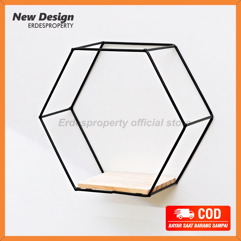 Minimalist Hexagon Shelf Hexagon Hexagon Hexagon Modern Room Decoration ...