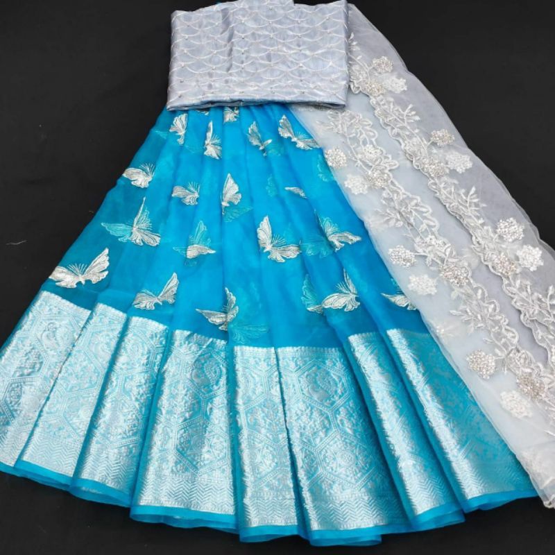 Half Saree Pavadai Thavani Lengha!! | Shopee Singapore